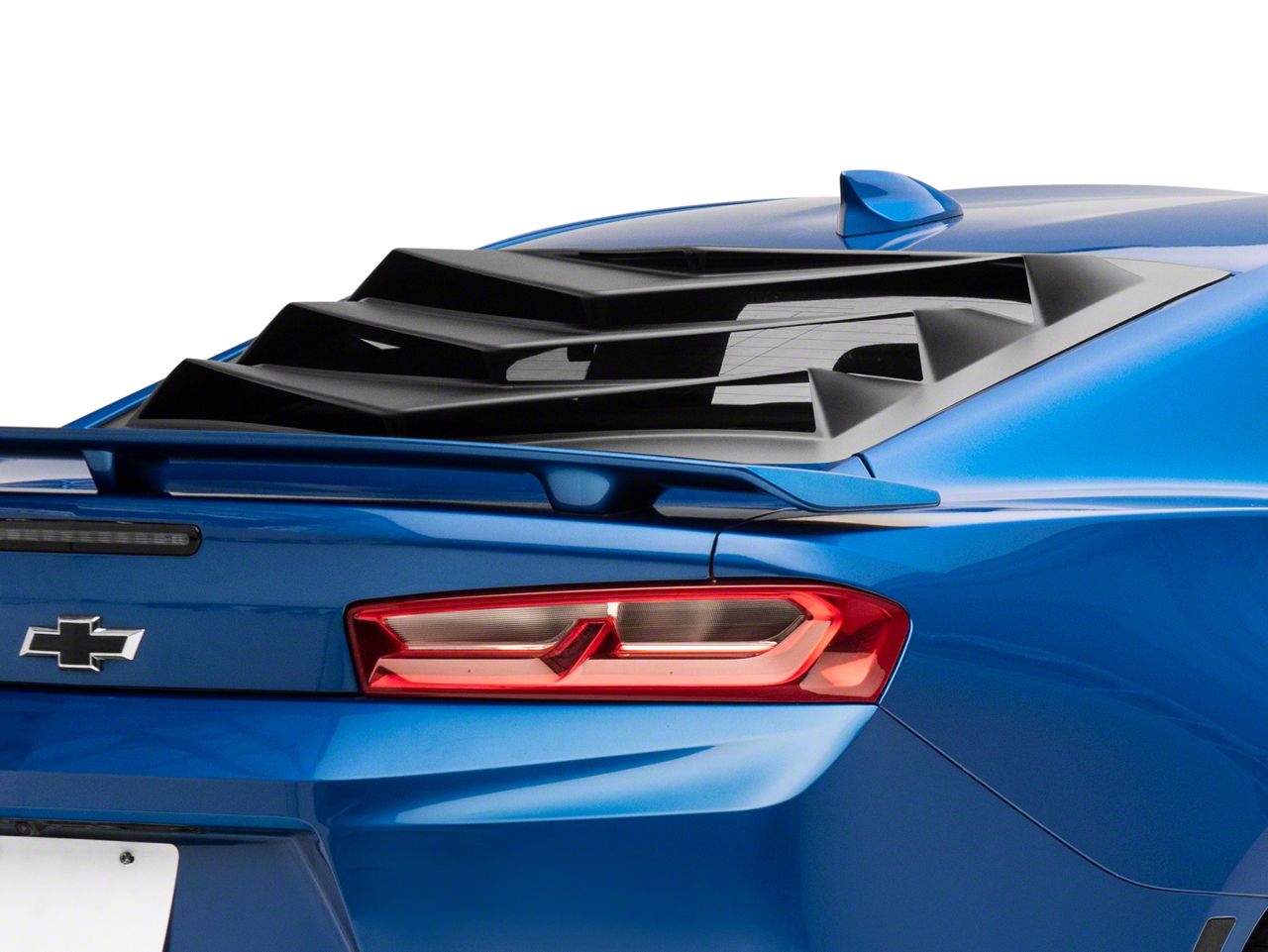 Camaro Bakkdraft Rear Window Louvers; Satin Black (16-24 Camaro Coupe ...