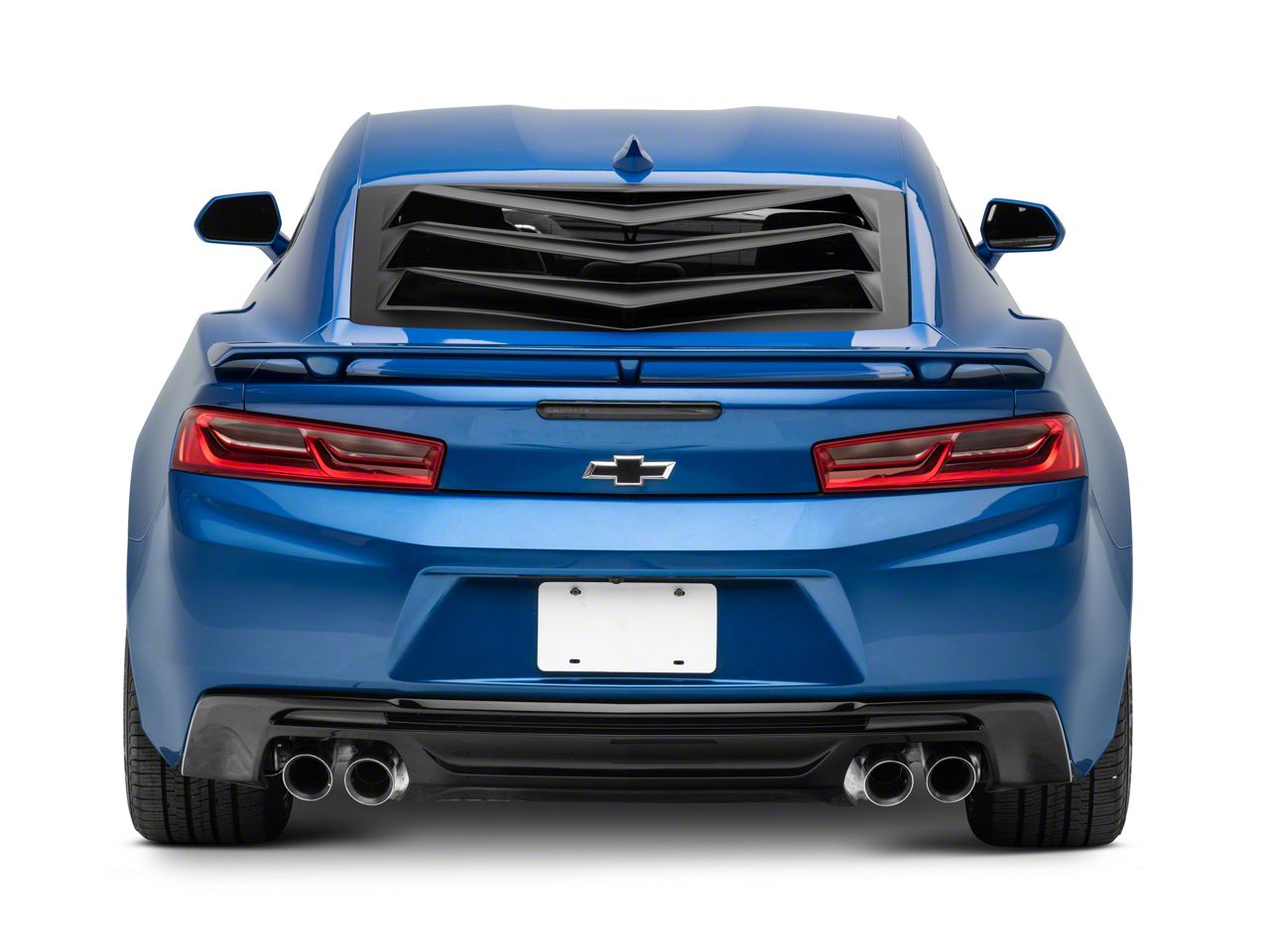 Camaro Bakkdraft Rear Window Louvers; Satin Black (16-24 Camaro Coupe ...