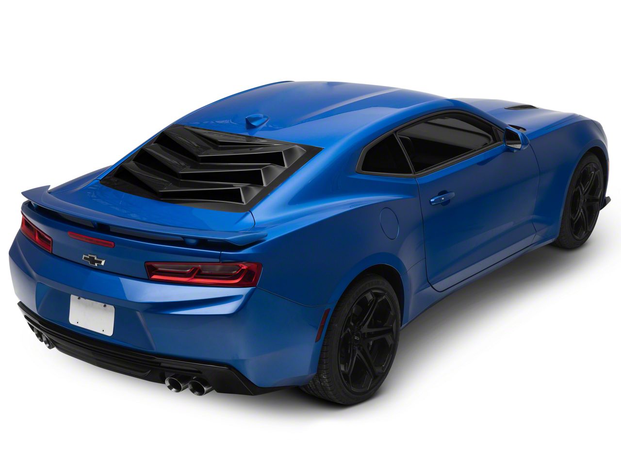 Camaro Bakkdraft Rear Window Louvers; Carbon Flash (16-24 Camaro Coupe ...