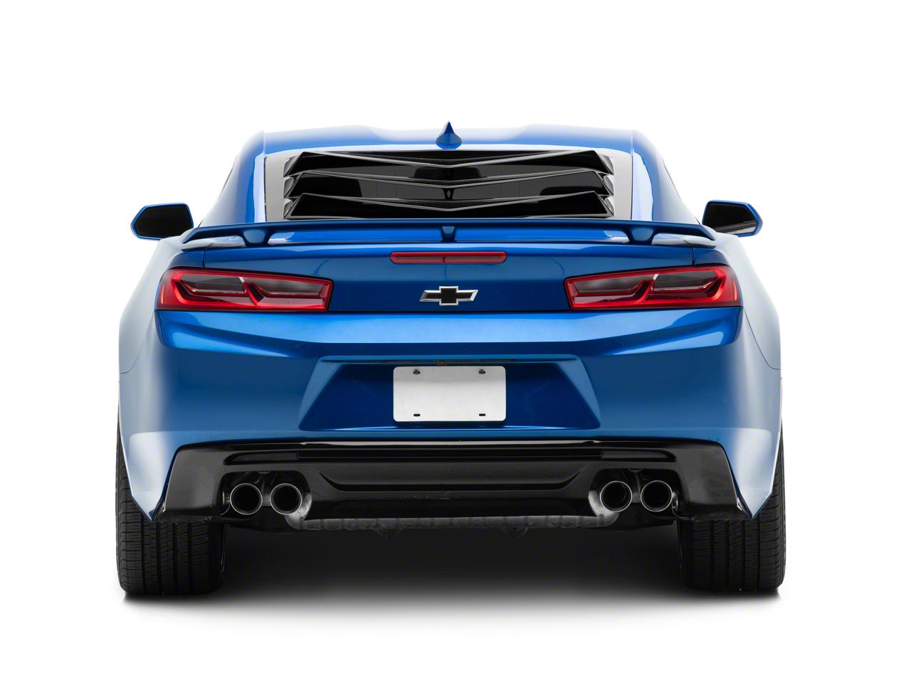 Camaro Bakkdraft Rear Window Louvers; Gloss Black (16-24 Camaro Coupe ...