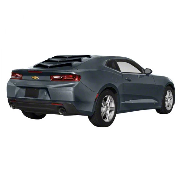 Camaro Bakkdraft Rear Window Louvers; Shadow Grey (16-24 Camaro Coupe ...