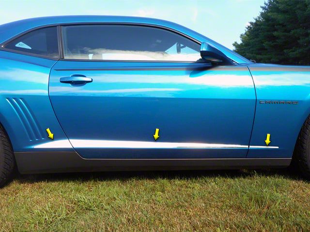 Camaro Body Molding Insert Trim Kit; Stainless Steel (10-15 Camaro ...