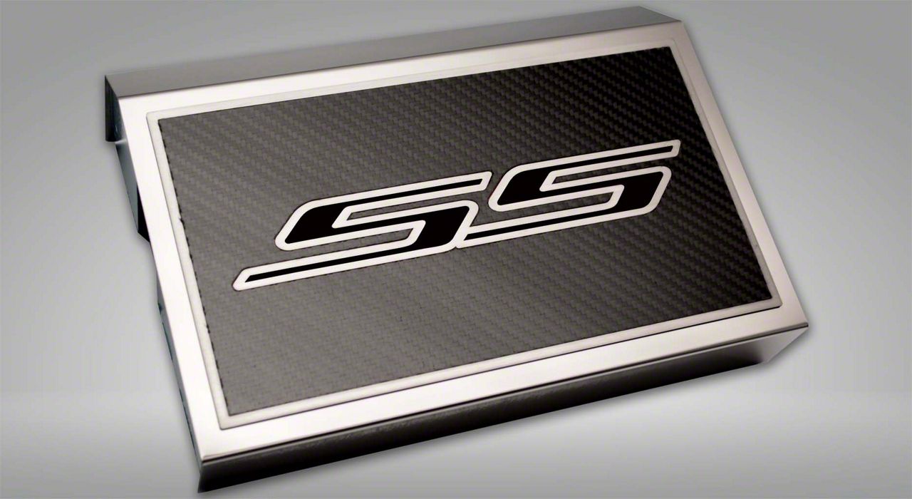 Camaro Brushed Fuse Box Cover with Carbon Fiber RS Top Plate; Solid ...