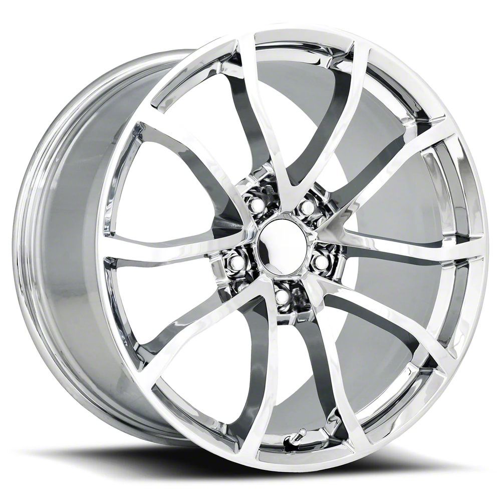 Camaro C6 Cup Replica Chrome Wheel; Rear Only; 19x10; 40mm Offset (93 ...