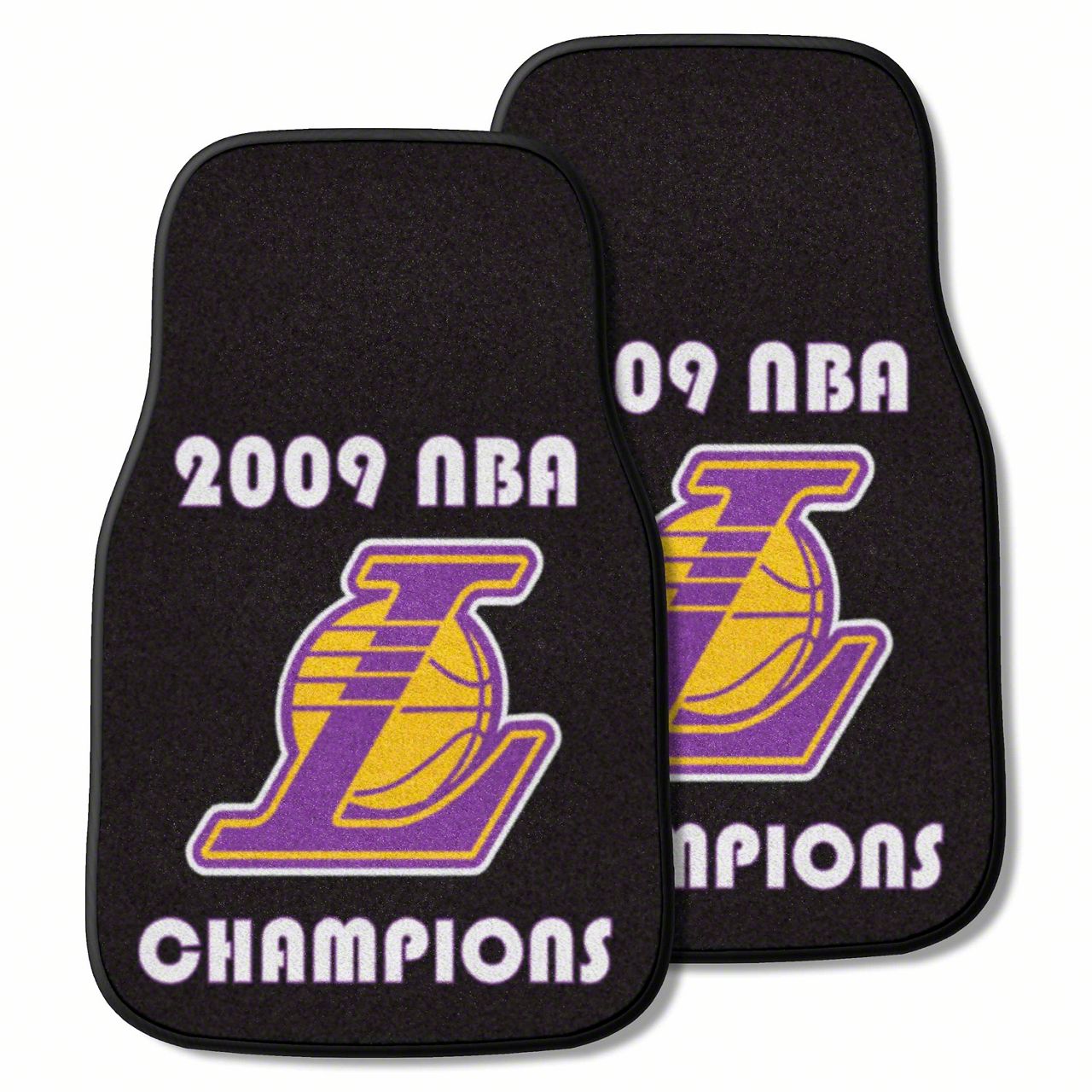 Camaro Carpet Front Floor Mats with Los Angeles Lakers 2009 NBA ...