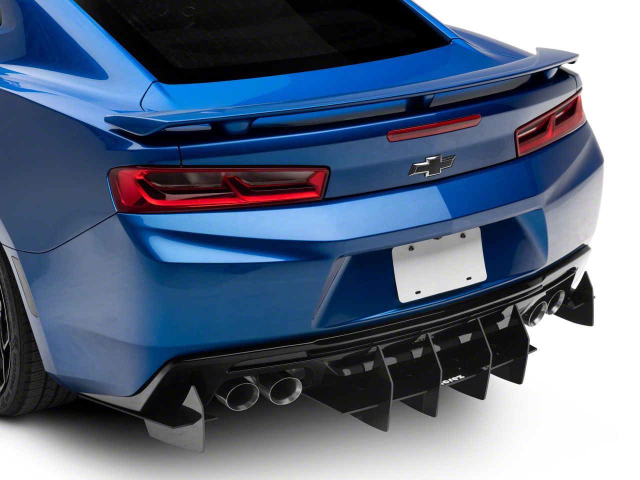 Camaro Centa VR2 Rear Diffuser; Gloss Black Vinyl (16-24 Camaro) - Free ...