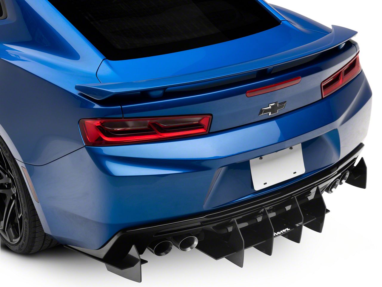 Camaro Centa VR2 Rear Diffuser; Gloss Carbon Fiber Vinyl (16-24 Camaro ...