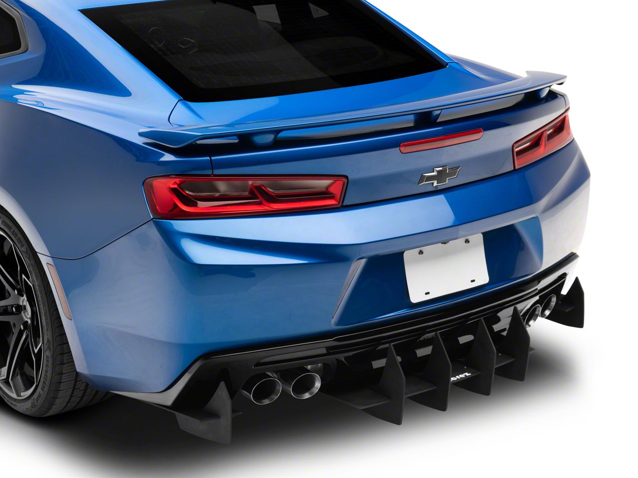 Camaro Centa VR2 Rear Diffuser; Matte Black Vinyl (16-24 Camaro) - Free ...