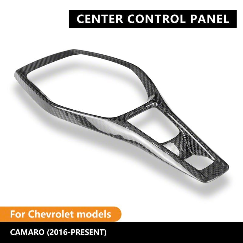 Camaro Center Control Panel Cover; Carbon Fiber (16-24 Camaro) - Free ...