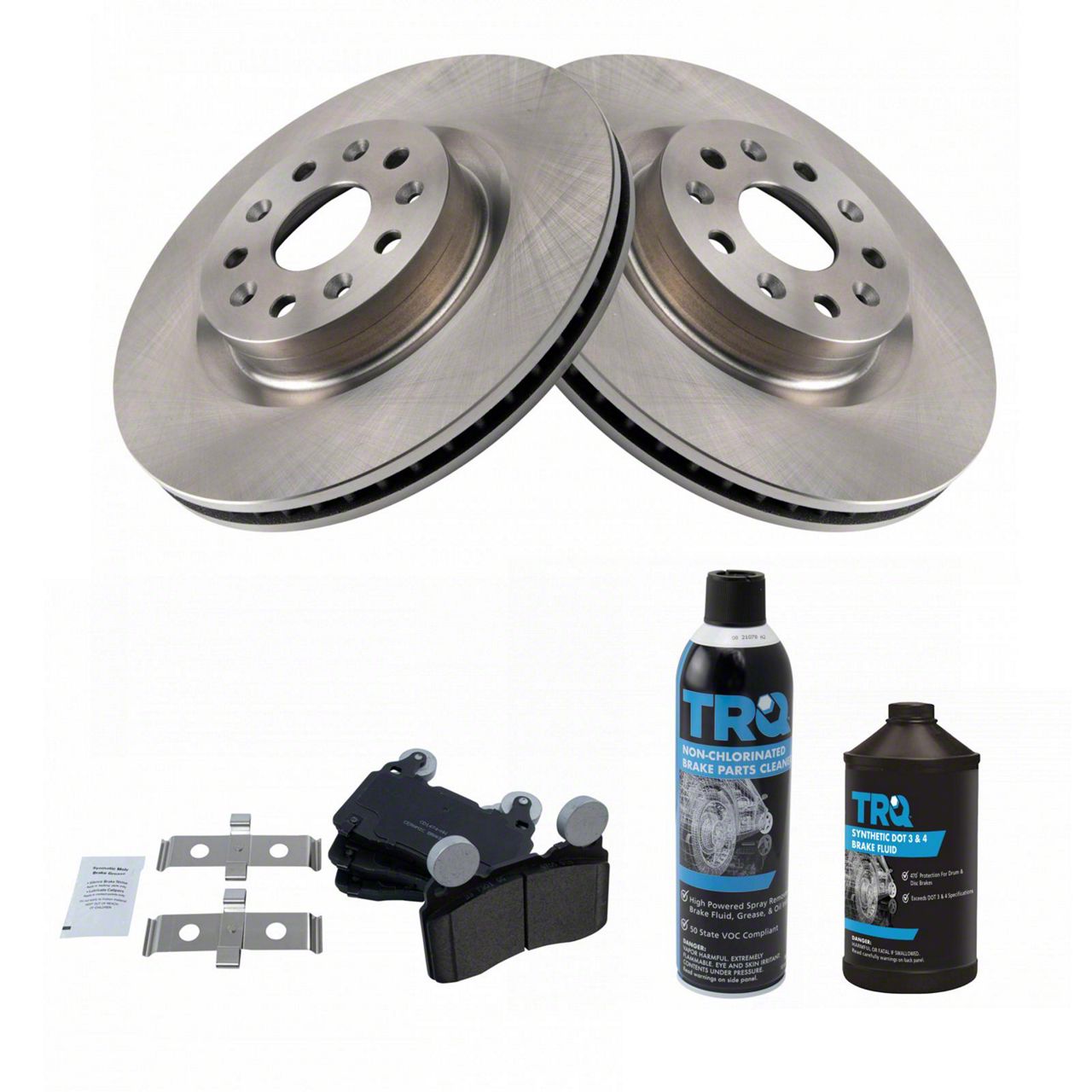 Camaro Ceramic Brake Rotor, Pad, Brake Fluid and Cleaner Kit; Front (16 ...
