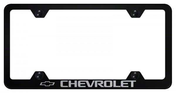 Camaro Chevrolet Laser Etched Wide Body License Plate Frame (Universal ...