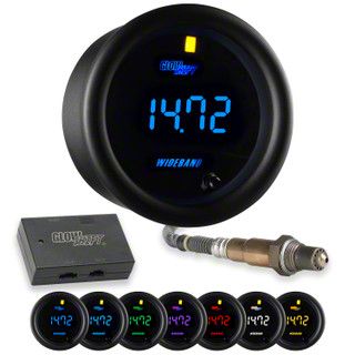 Camaro Digital Wideband Air/Fuel Ratio Gauge; Black 7 Color (Universal ...