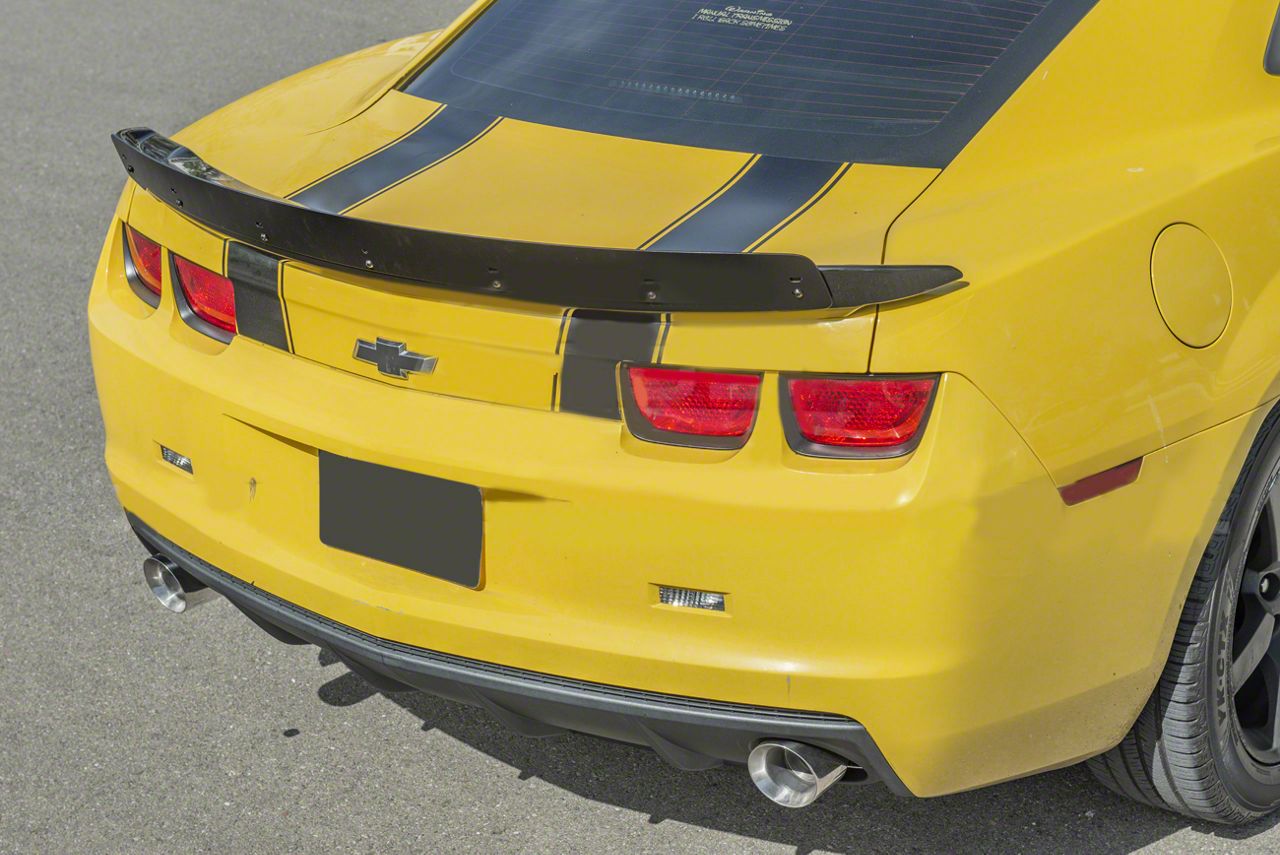 Camaro Extended Wickerbill Rear Spoiler; Gloss Black (16-18 Camaro SS w ...