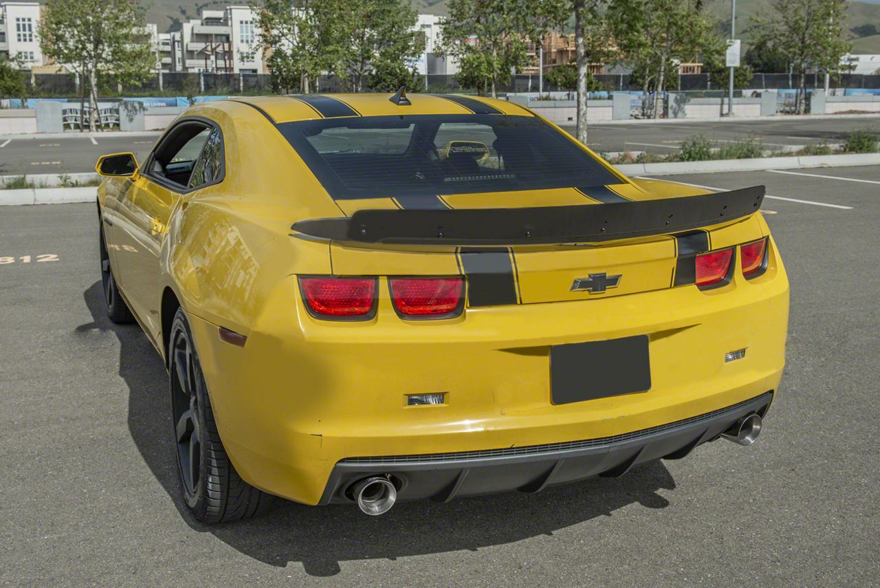 Camaro Extended Wickerbill Rear Spoiler; Gloss Black (16-18 Camaro SS w ...