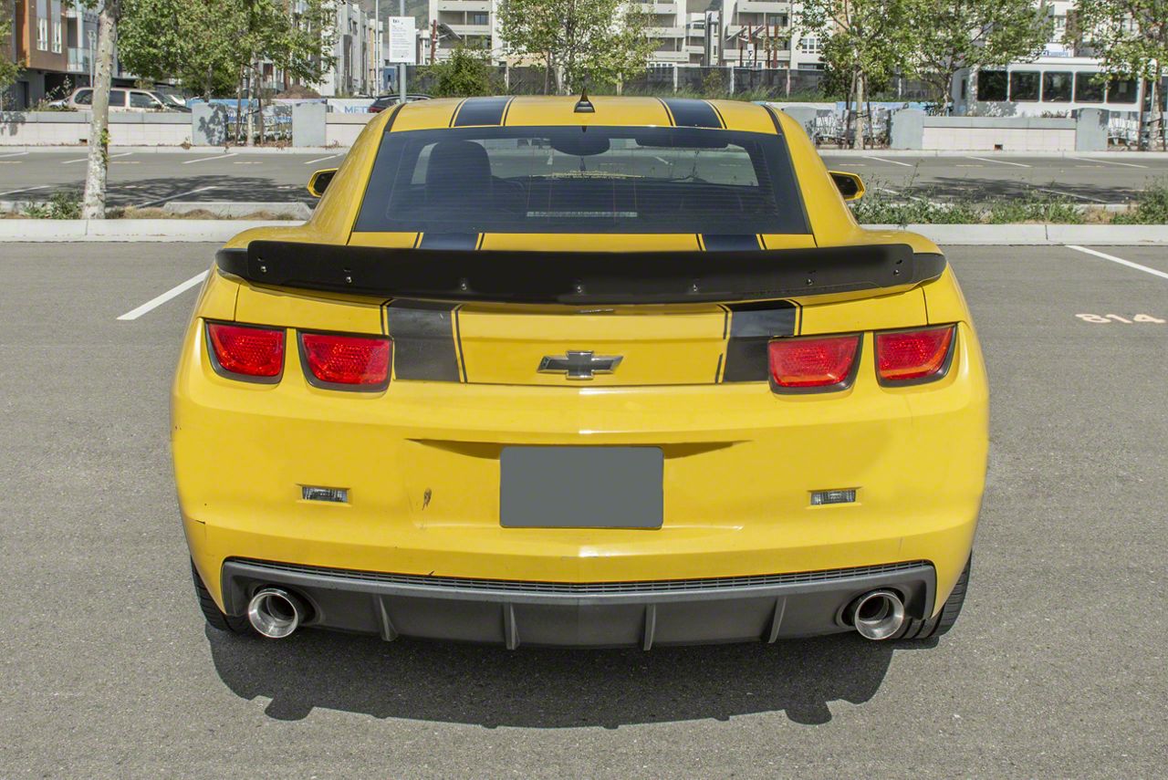 Camaro Extended Wickerbill Rear Spoiler; Gloss Black (16-18 Camaro SS w ...