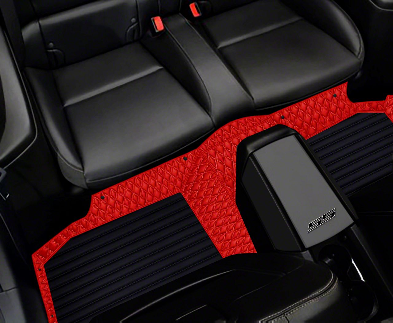 F1 Hybrid Front and Rear Floor Mats Full Red 10 15 Camaro