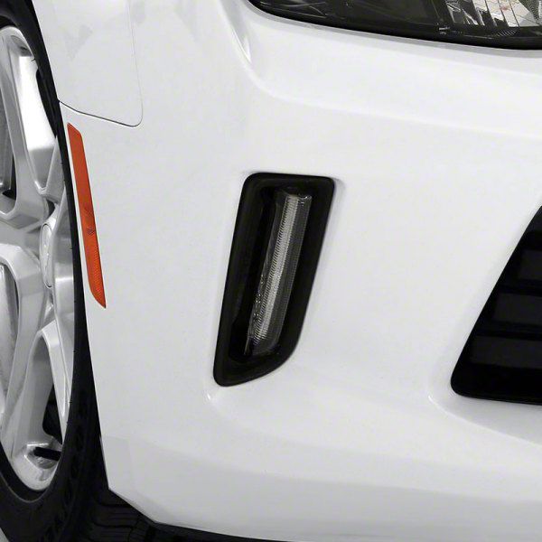 Camaro Fog Light Covers; Clear (16-18 V6 Camaro) - Free Shipping