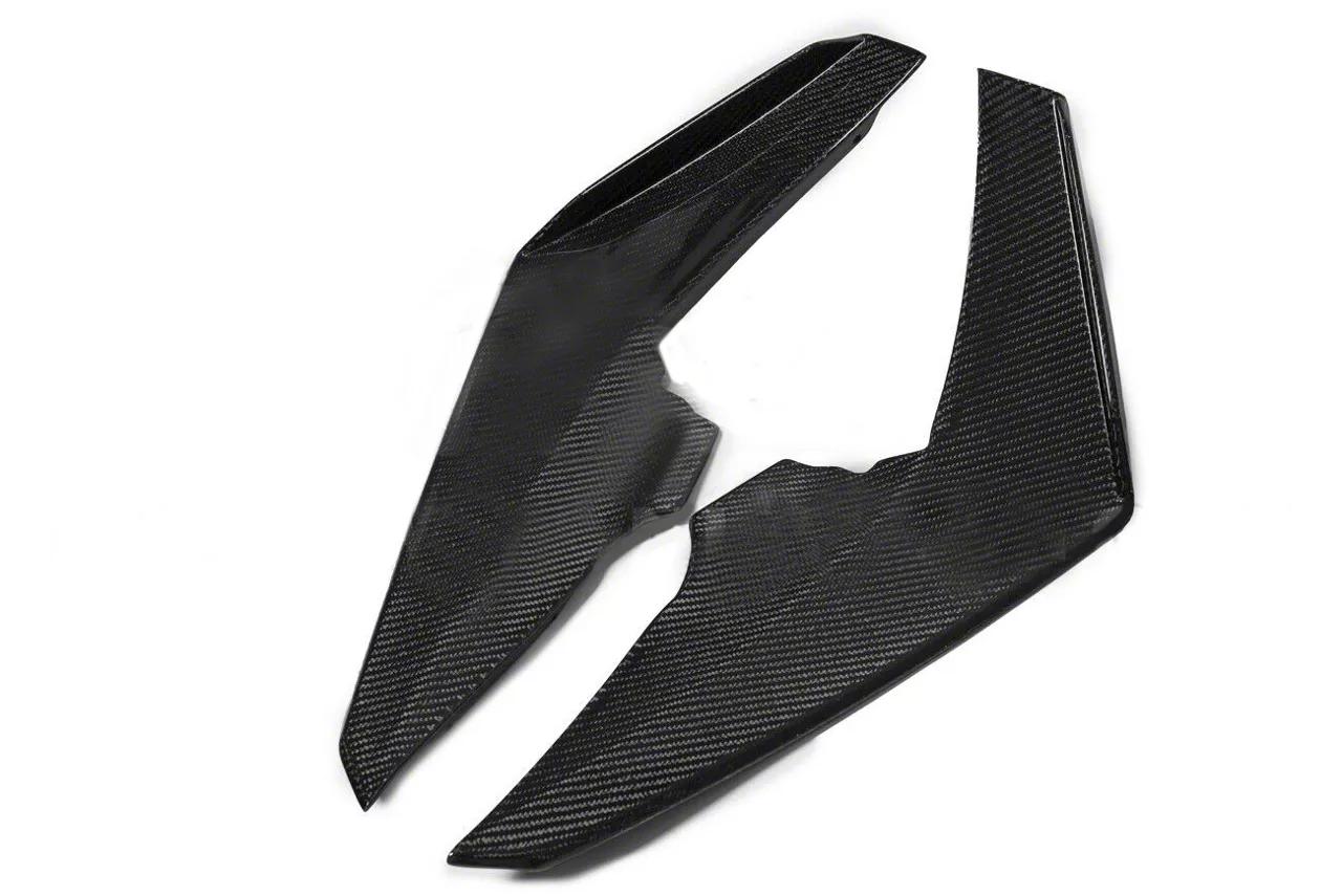 Camaro Front Bumper Side Canards; Carbon Fiber (16-18 Camaro SS) - Free ...