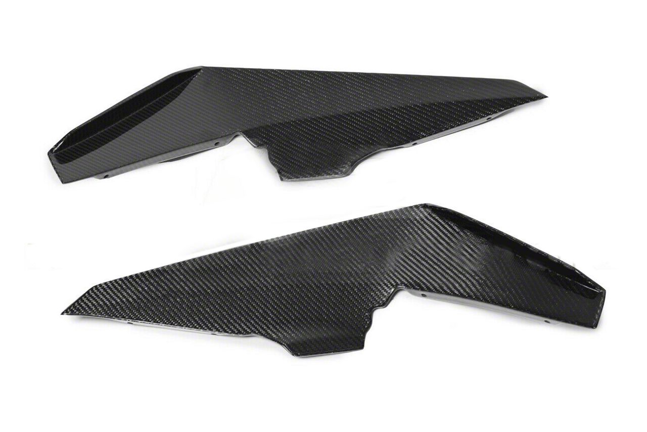 Camaro Front Bumper Side Canards; Carbon Fiber (16-18 Camaro SS) - Free ...