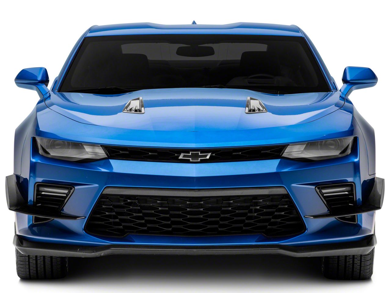 Camaro Front Bumper Side Canards; Carbon Flash (16-18 Camaro SS) - Free ...