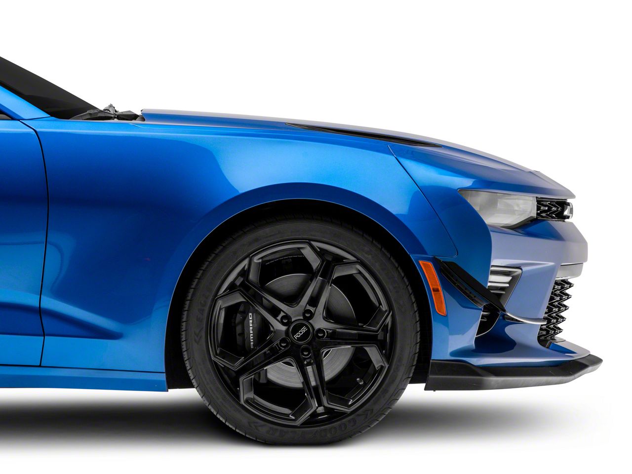 Camaro Front Bumper Side Canards; Carbon Flash (16-18 Camaro SS) - Free ...