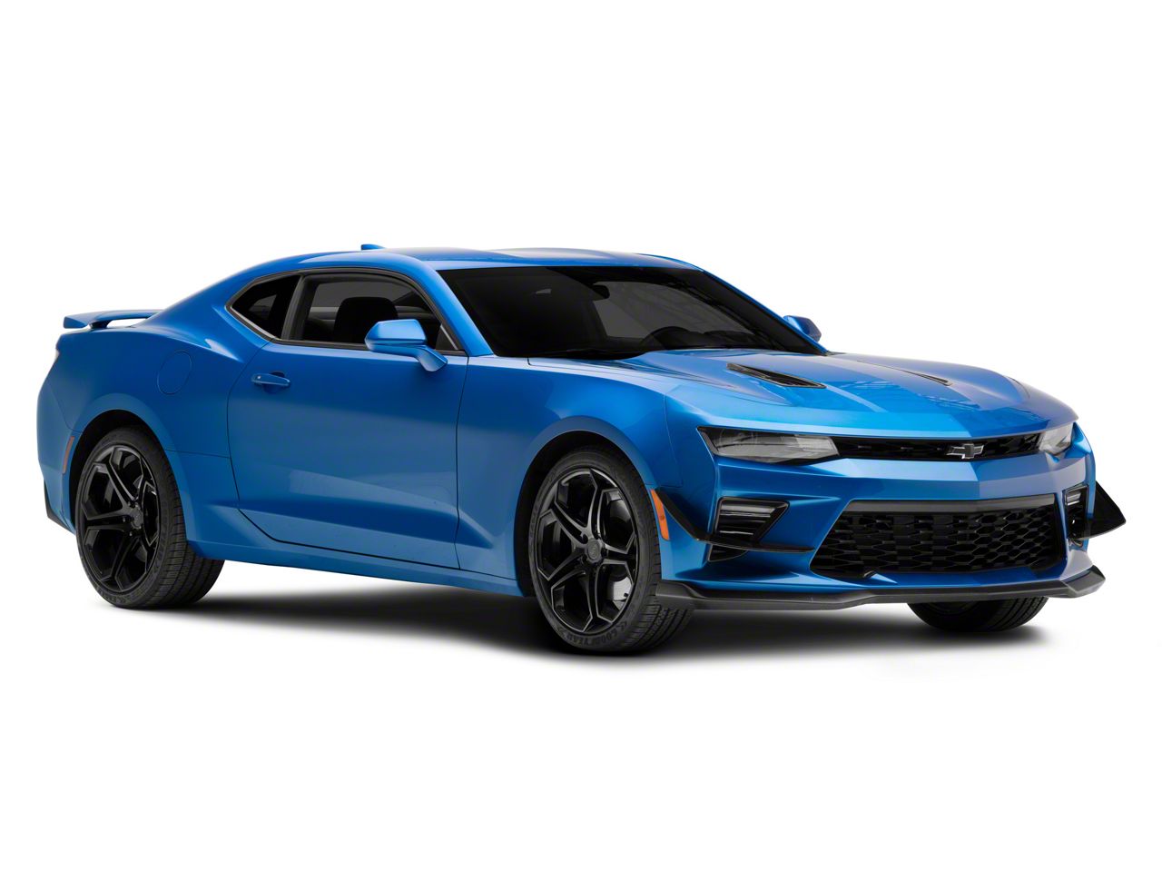 Camaro Front Bumper Side Canards; Carbon Flash (16-18 Camaro SS) - Free ...