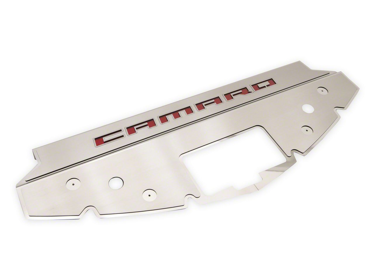 Camaro Illuminated Front Header Plate with Camaro Logo; Polished (16-24 ...