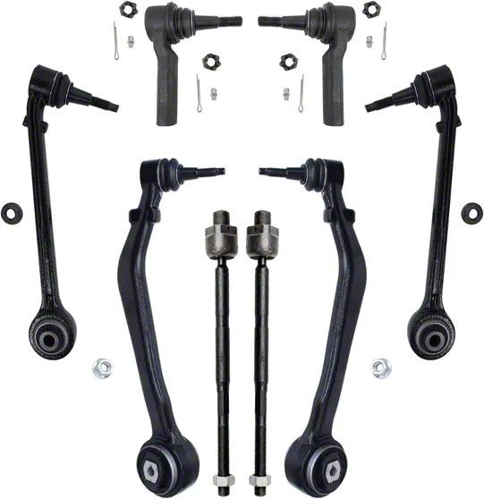Camaro Front Lower Forward Rearward Control Arms with Tie Rods; 8-Piece ...