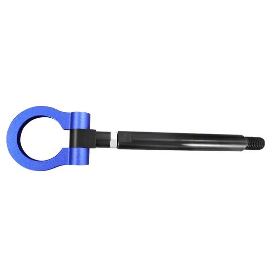 Camaro Front Tow Hook Ring; Black Pole/Blue Circle (16-24 Camaro ...