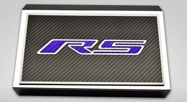 Camaro Fuse Cover Cover with Carbon Fiber RS Top Plate; Purple Carbon ...