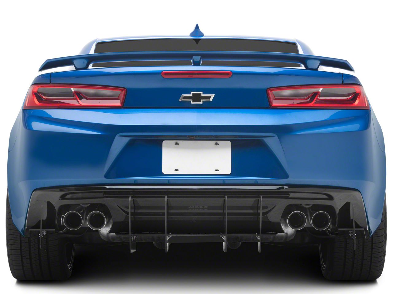 Camaro Genali VR2 Rear Diffuser; Gloss Carbon Fiber Vinyl (16-24 Camaro ...