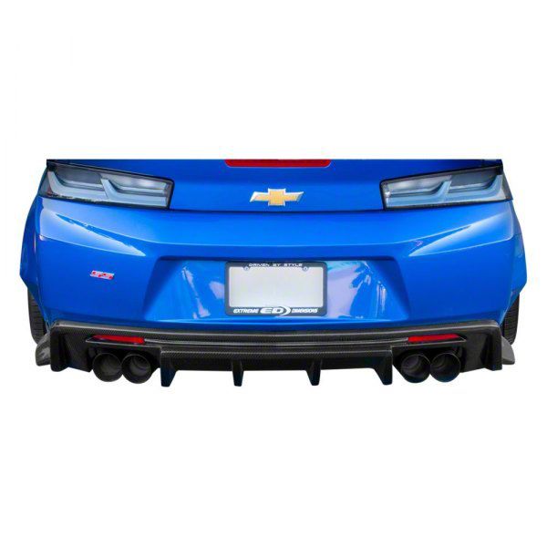 Camaro Grid Rear Diffuser; Carbon Fiber (16-18 Camaro) - Free Shipping