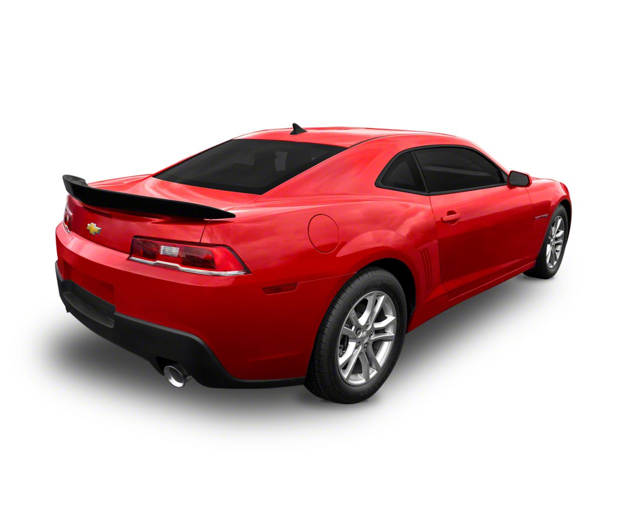 Camaro High-Wing Style Flush Mount Rear Deck Spoiler; Black (14-15 ...