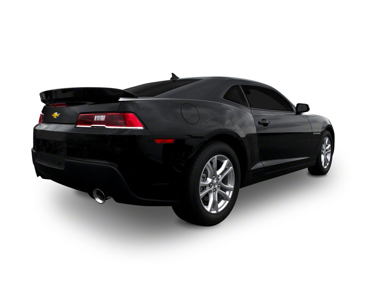 Camaro High-Wing Style Flush Mount Rear Deck Spoiler; Black (14-15 ...
