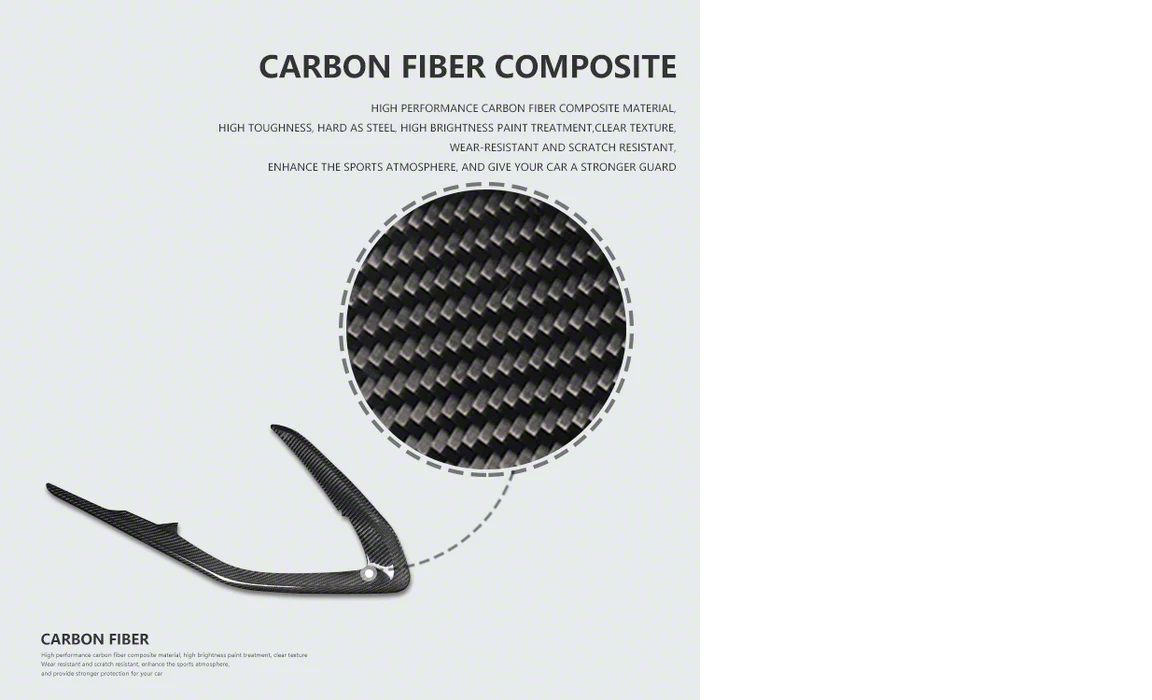 Camaro Interior Door Panel Chrome Delete; Carbon Fiber (16-24 Camaro LT ...