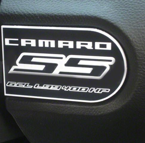 Camaro L99 Dash Plaque; Black/White (10-15 Camaro SS) - Free Shipping