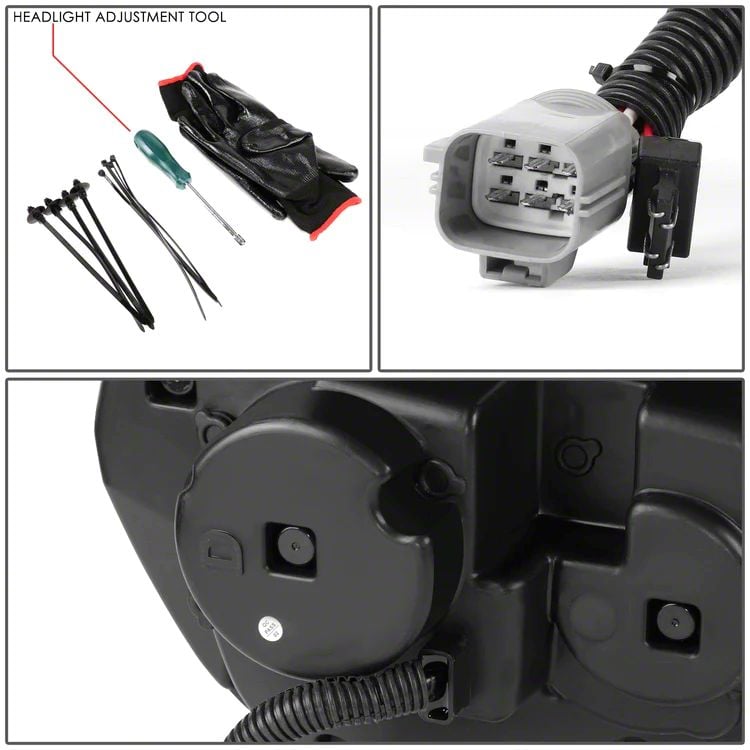Camaro LED DRL Headlights; Chrome Housing; Clear Lens (14-15 Camaro w ...