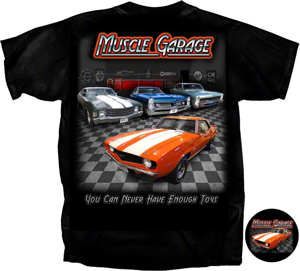 Camaro Muscle Garage T-Shirt - Free Shipping