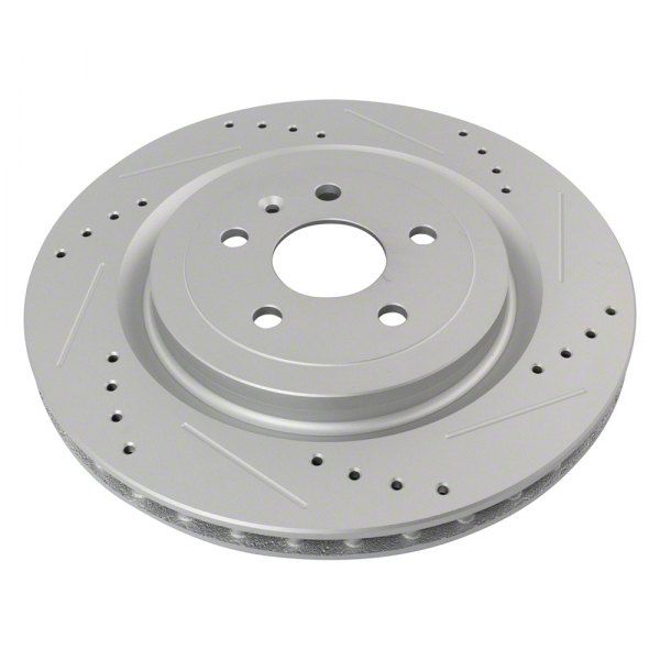 Camaro Performance Drilled and Slotted Rotors; Front and Rear (10-15 ...