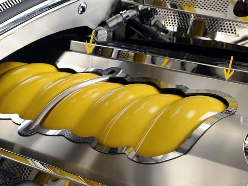 Camaro Plenum Cover with LED Illumination; Satin/Polished (10-15 Camaro ...