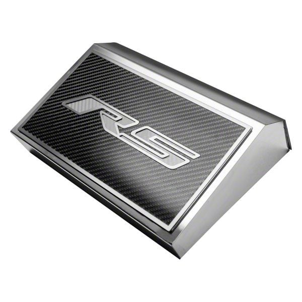Camaro Polished Fuse Box Cover with Carbon Fiber RS Top Plate; White ...
