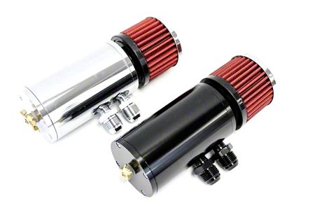 Camaro Power Driven Oil Catch Can Kit; Black (Universal; Some ...