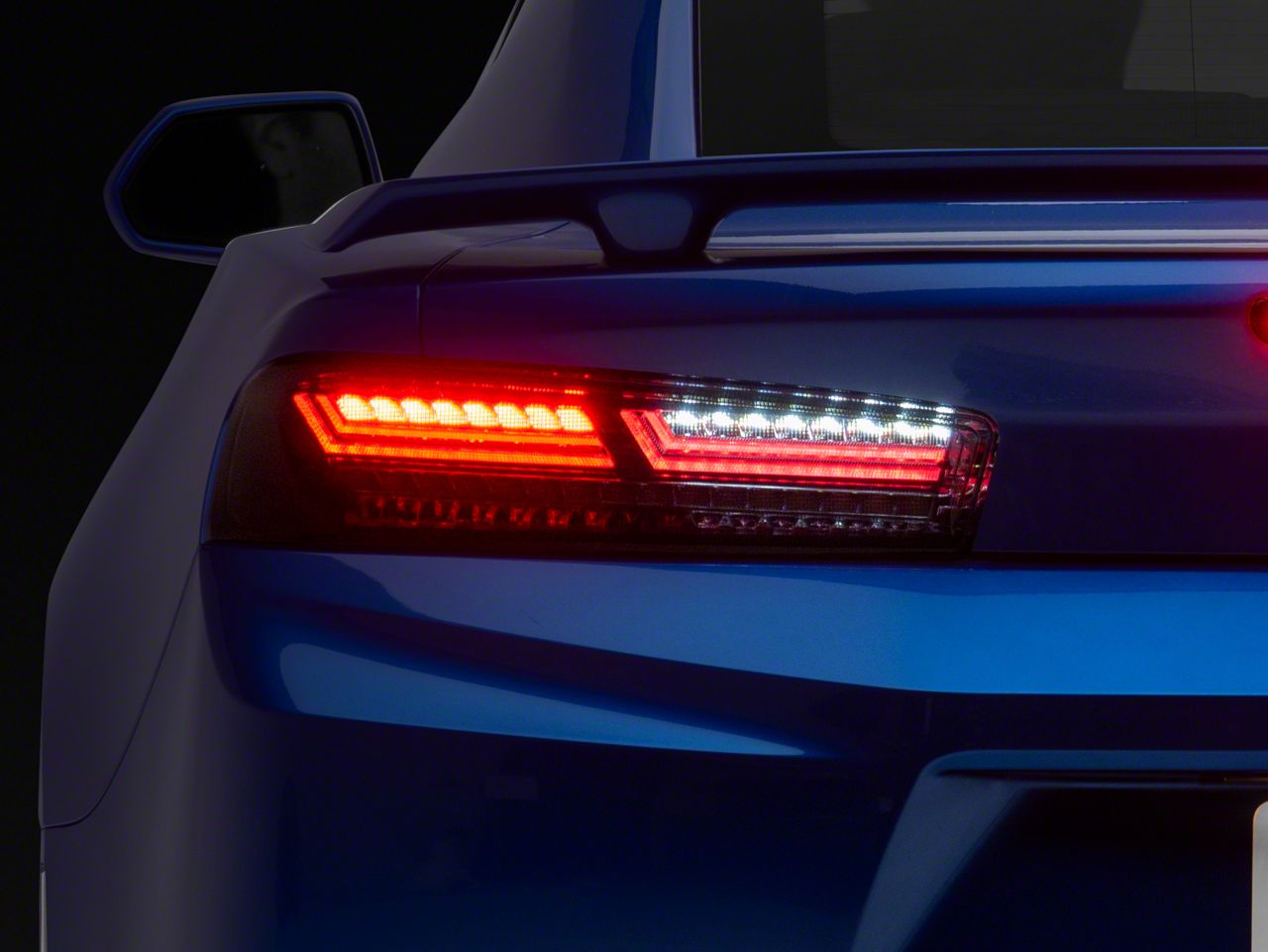 Camaro PRO-Series LED Tail Lights; Jet Black Housing; Smoked Lens (16 ...