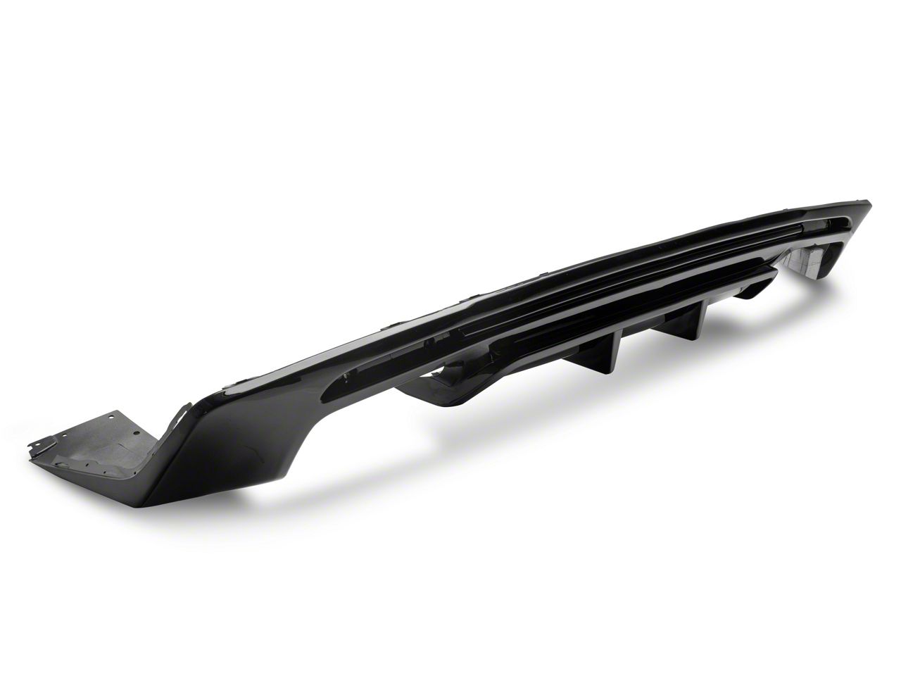Camaro Quad Exhaust Rear Diffuser; Gloss Black (16-24 Camaro, Excluding ...