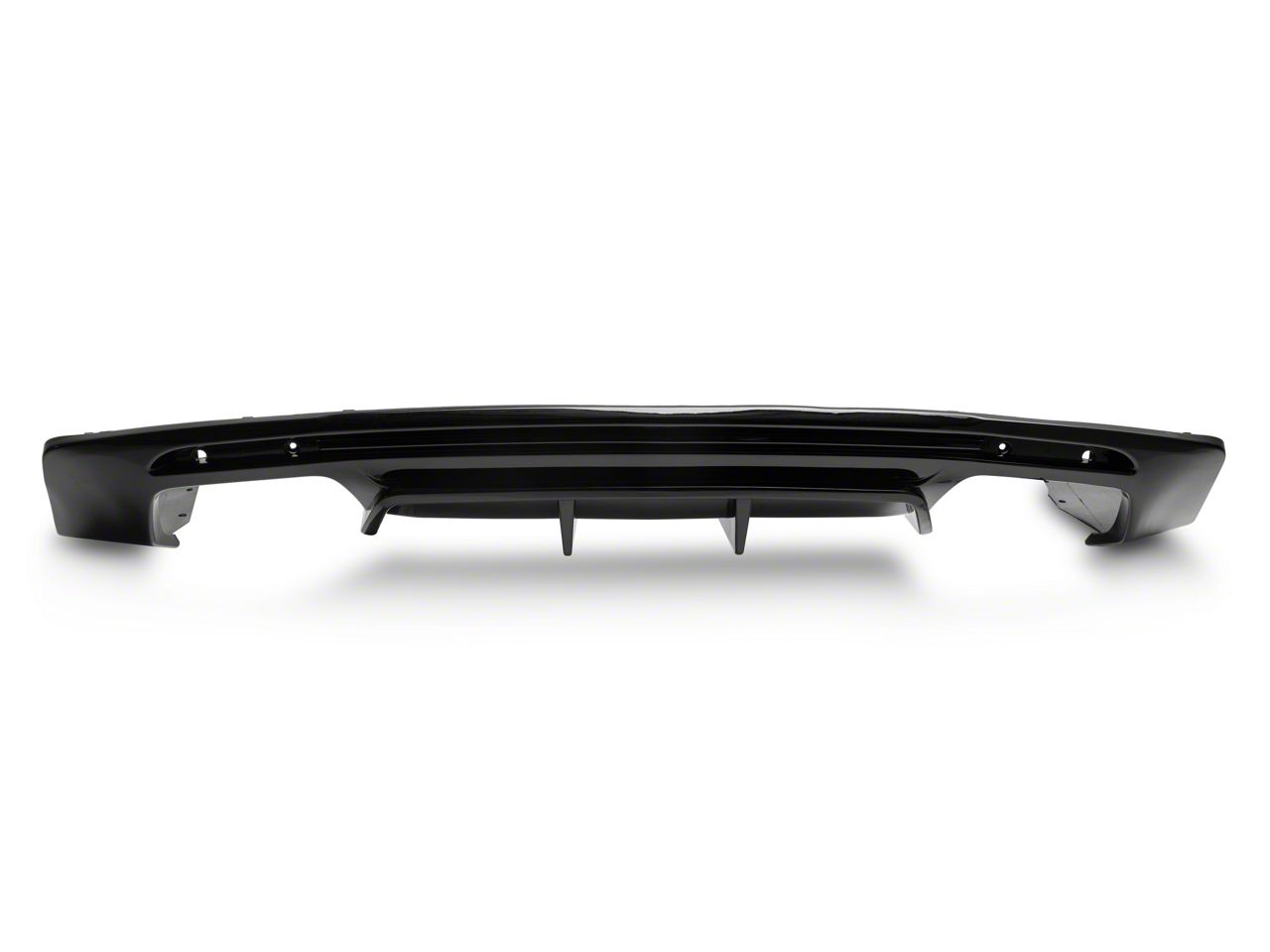 Camaro Quad Exhaust Rear Diffuser; Gloss Black (16-24 Camaro, Excluding ...