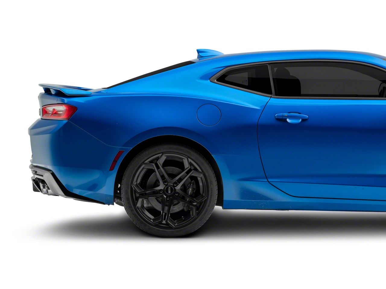 Camaro Quad Exhaust Rear Diffuser; Gloss Black (16-24 Camaro, Excluding ...