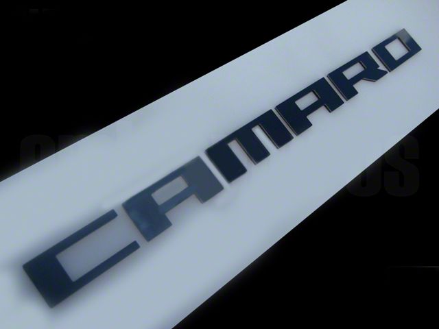 Camaro Rear Camaro Lettering; Onyx Steel (10-15 Camaro) - Free Shipping
