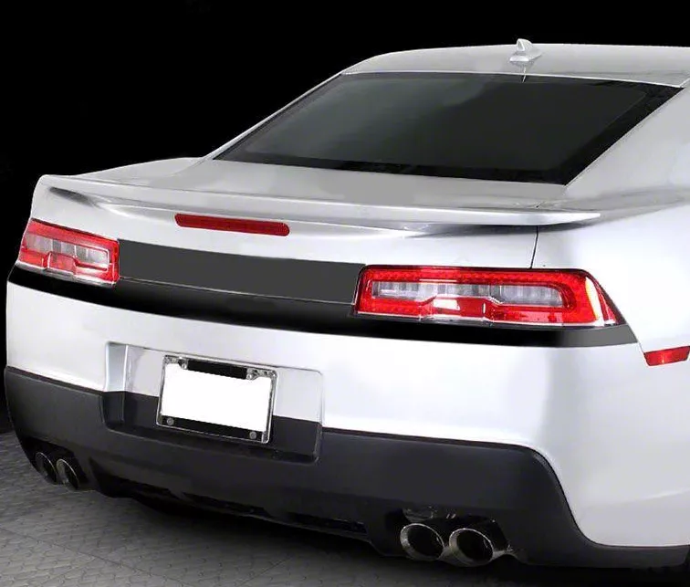 Camaro Rear Fascia Blackout/Highlight Stripes; Gloss Black (14-15 ...