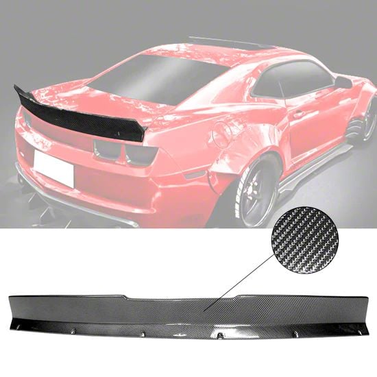 Camaro Rear Spoiler; Carbon Fiber Print (10-13 Camaro) - Free Shipping
