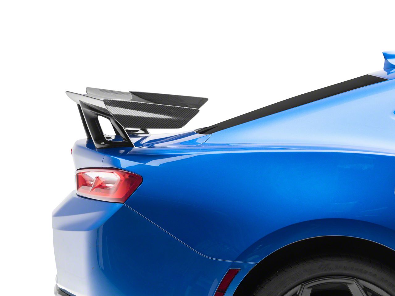 Camaro Rear Spoiler Side Winglets; Carbon Fiber (16-24 Camaro) - Free ...